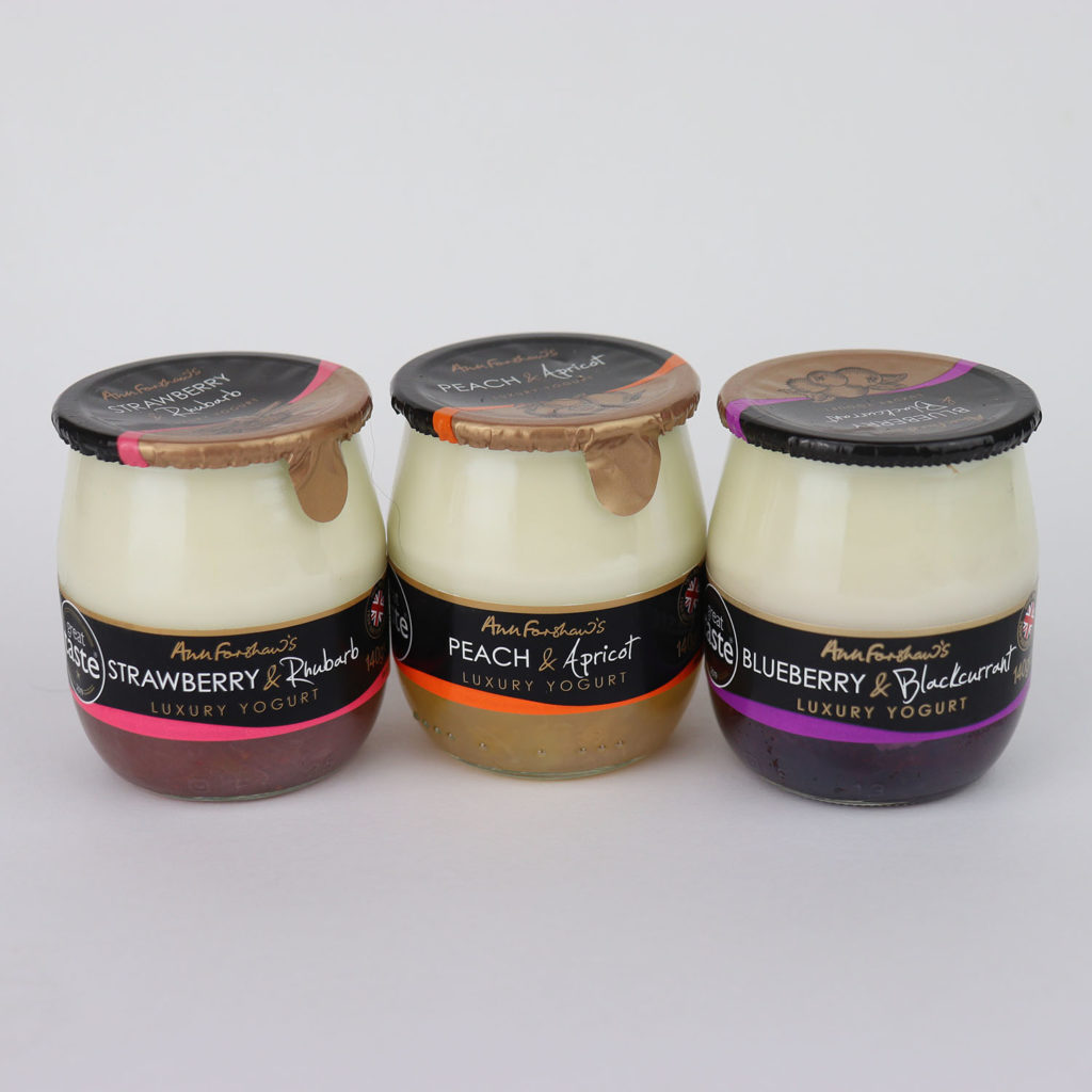 A selection of 3 Ann Forshaw's Luxury Glass Jar Yogurts | The Veg Box ...